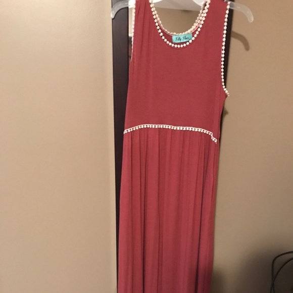 Filly Flair | Dresses | Filly Flair Maxi Dress In Rust Medium | Poshmark